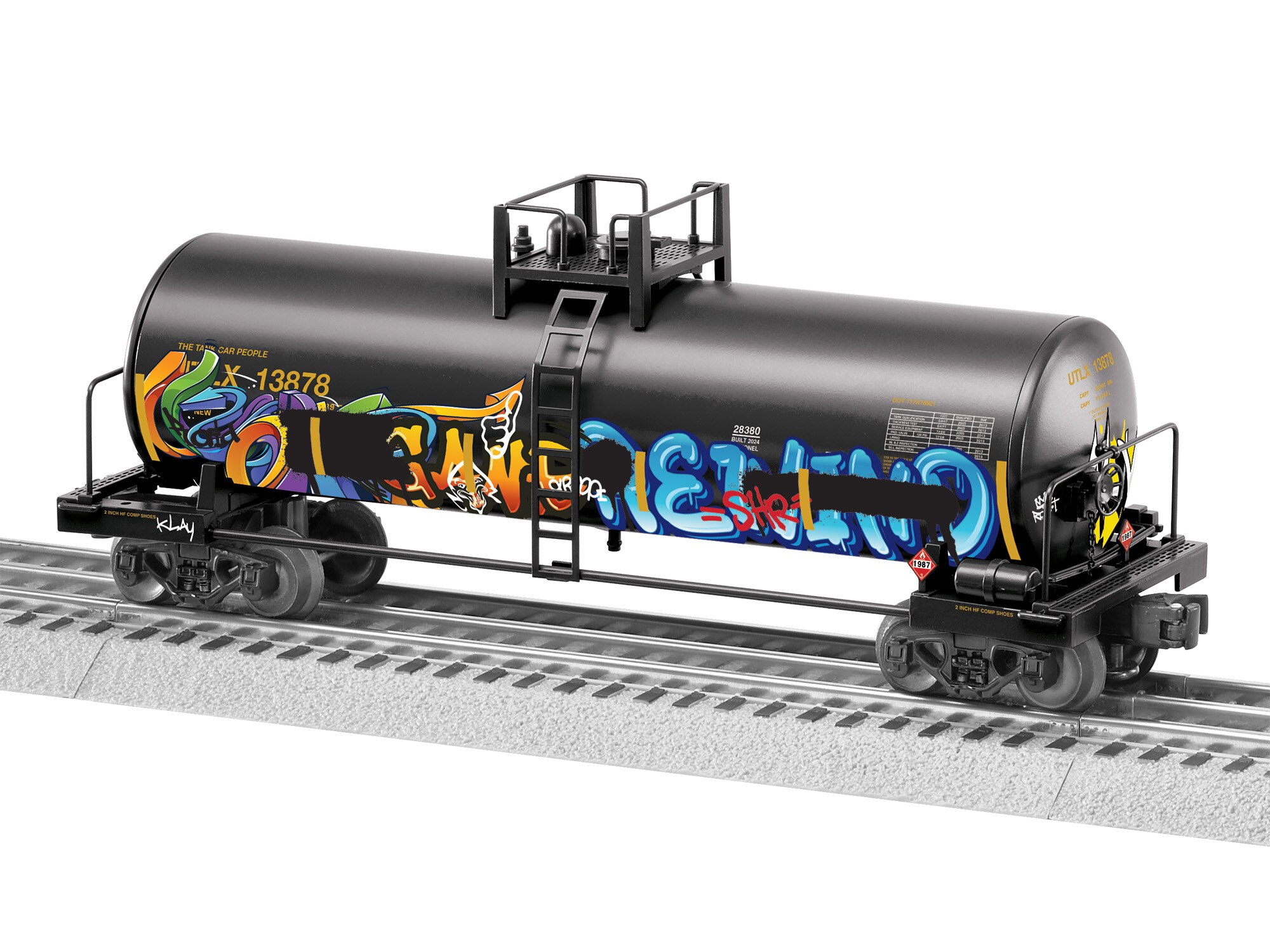 UTLX Graffiti Unibody Tank Car UTLX Graffiti Unibody Tank Car